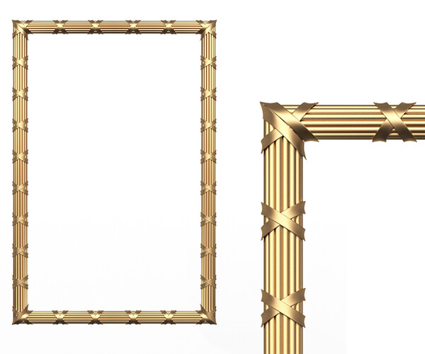 ArtStation - Frame Carved Decoration CNC | Resources