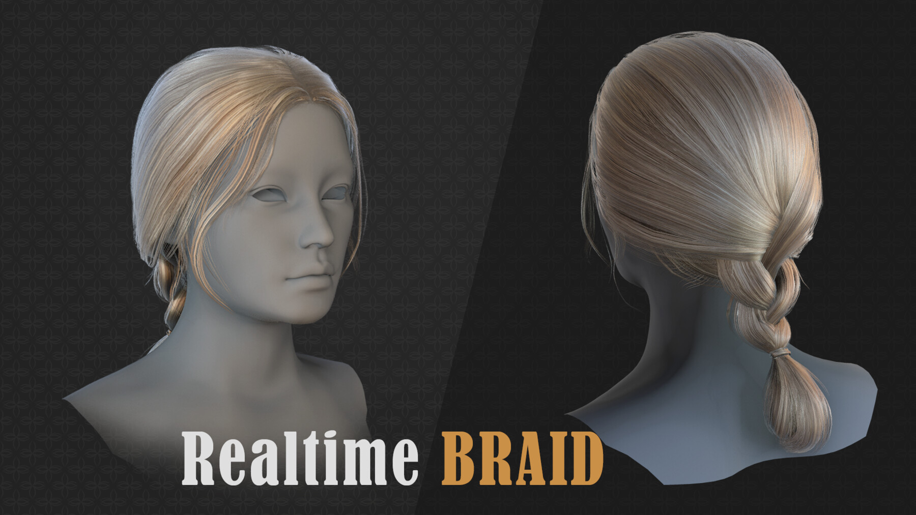 ArtStation - Short braid | Game Assets