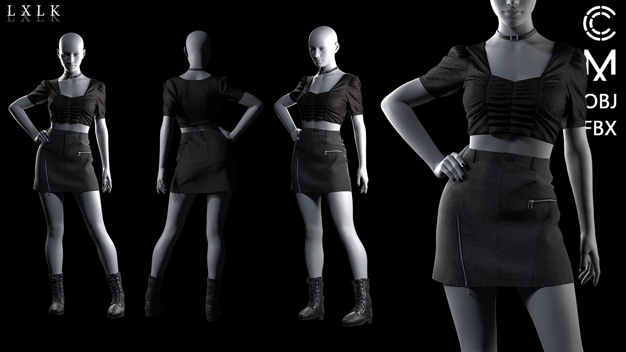 ArtStation - Matilda Outfit | Game Assets