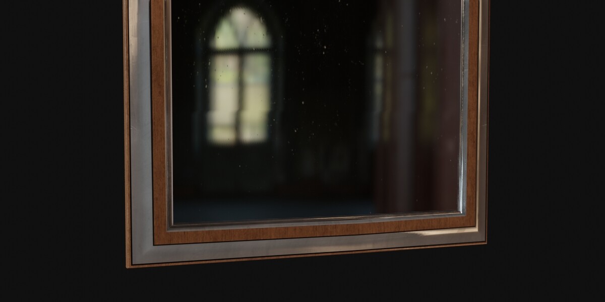 ArtStation - Large Vintage Mirror | Game Assets