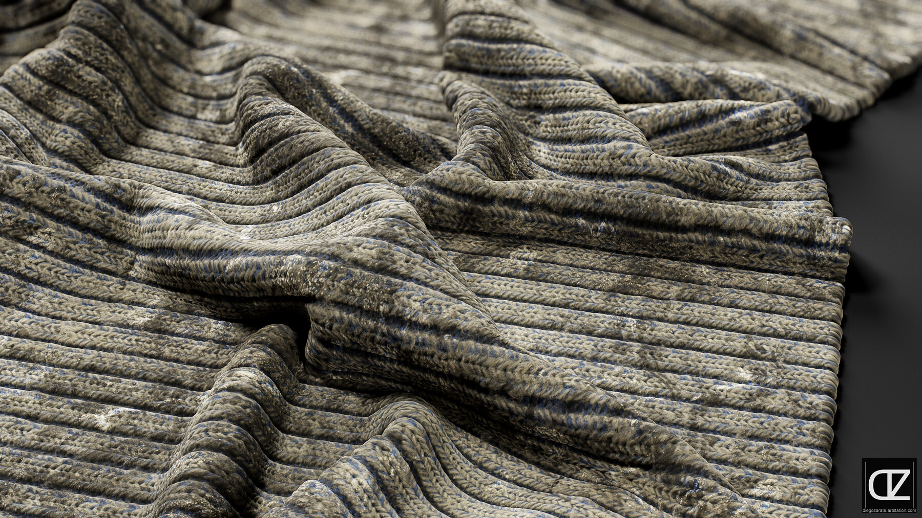 ArtStation - PBR - FABRIC DIRTY PULLOVER WOOL - 4K MATERIAL | Resources