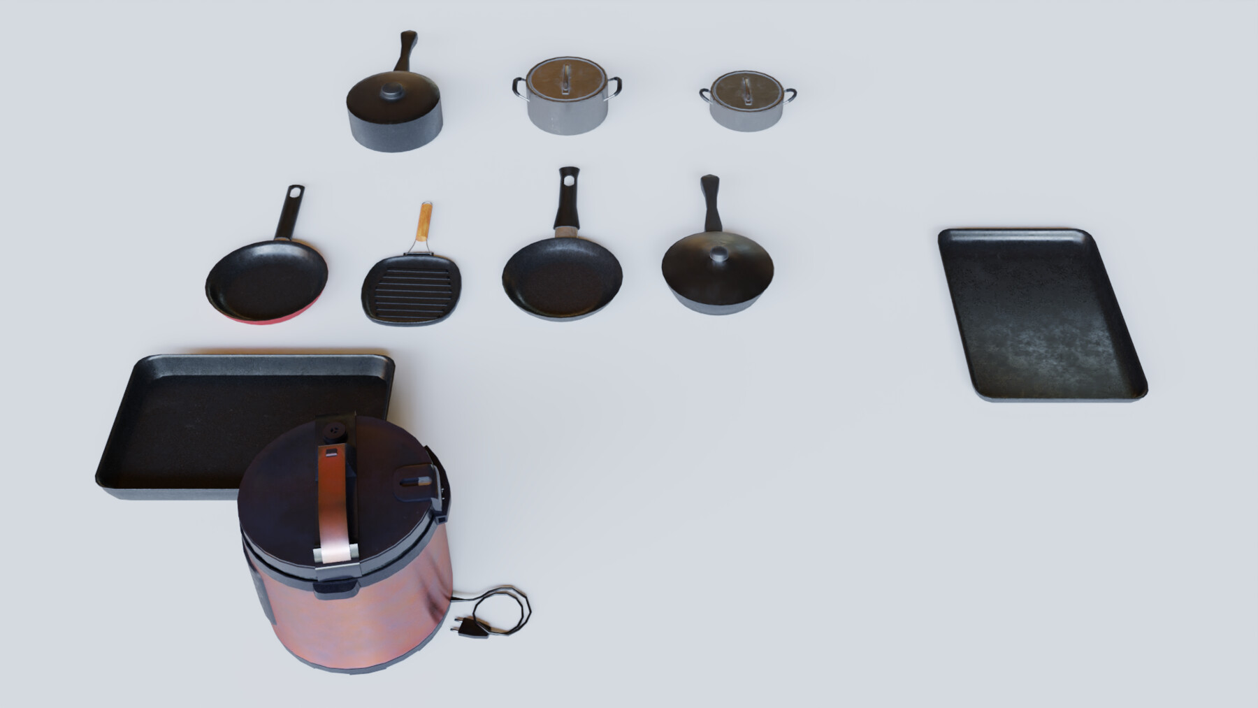 ArtStation - Cookware Set - Low Poly | Game Assets