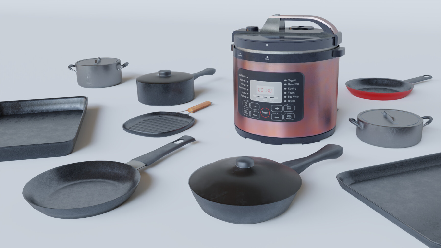 ArtStation - Cookware Set - Low Poly | Game Assets
