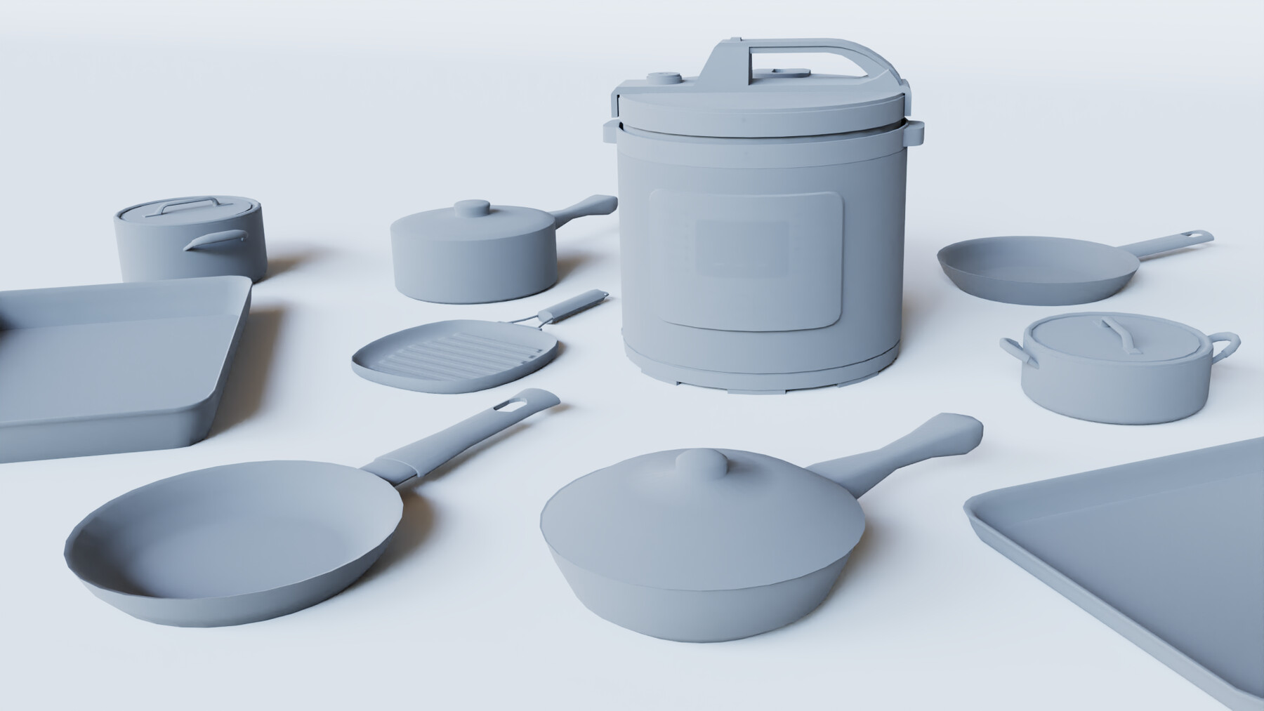 ArtStation - Cookware Set - Low Poly | Game Assets