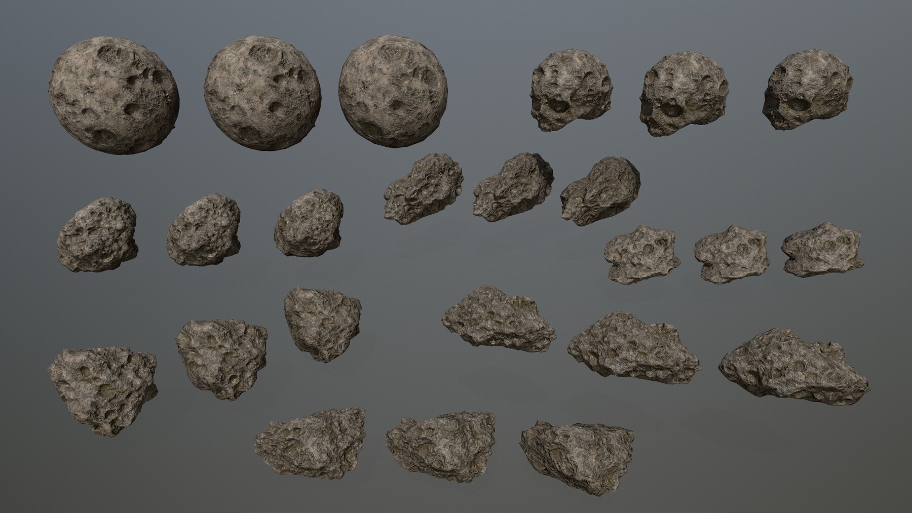 ArtStation - Asteroid Set | Game Assets