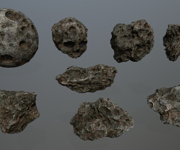 ArtStation - Asteroid Set | Game Assets