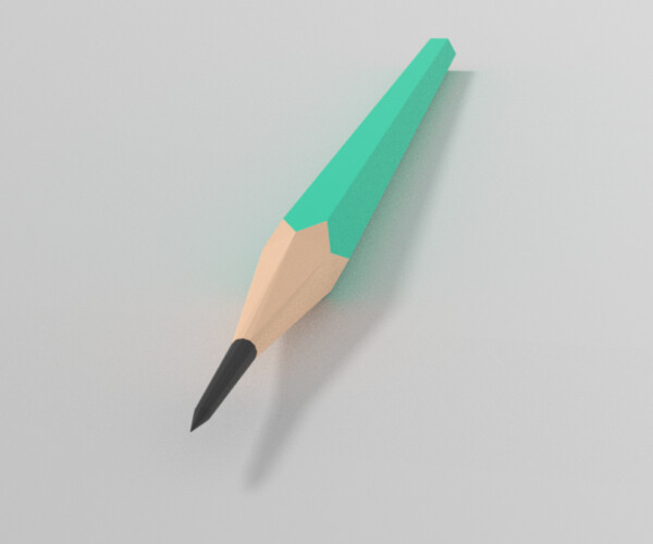 ArtStation - 3D Low poly pencil | Resources