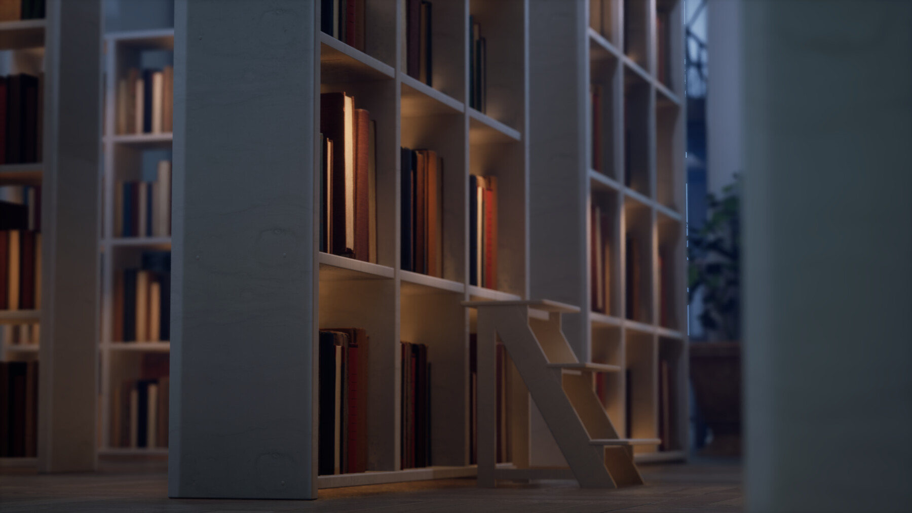 Artstation Modern Library Unreal Engine Environment Game Assets