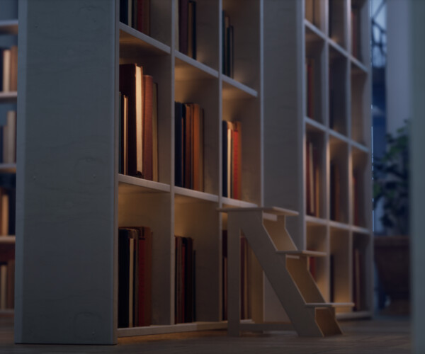 Artstation Modern Library Unreal Engine Environment Game Assets