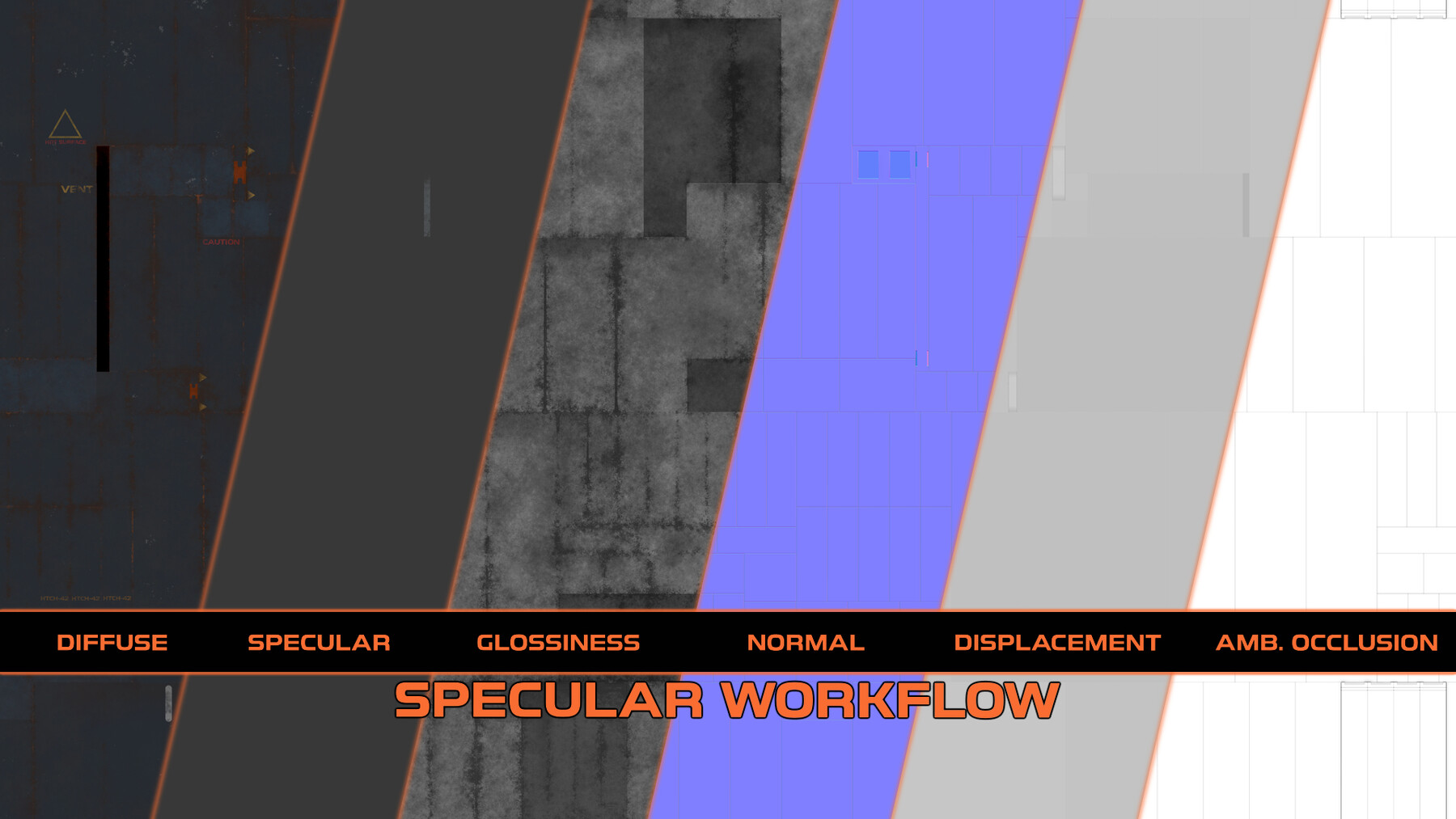 ArtStation - Sci fi Trim sheet texture 3 Variations | Resources