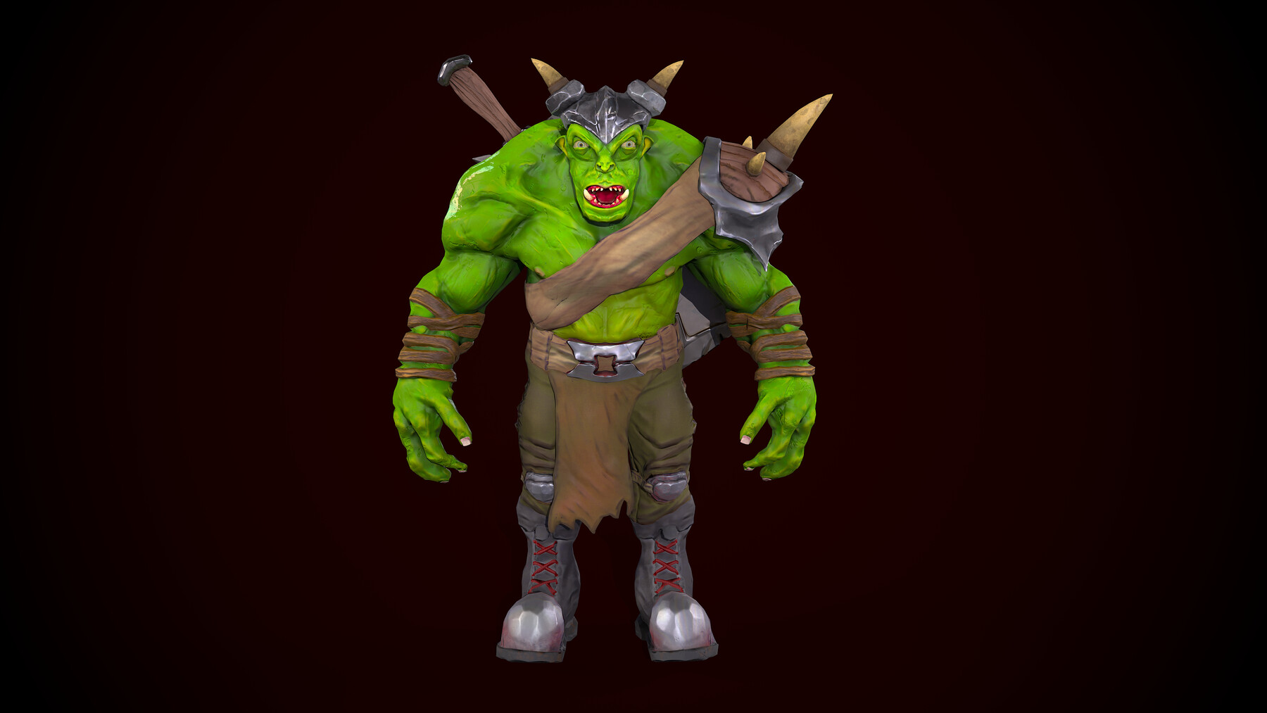 ArtStation - Orc Warrior | Orc Character | Game Assets