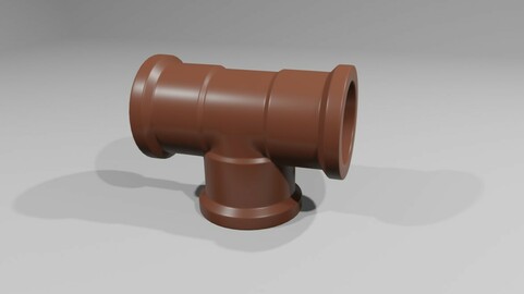 ArtStation - Pipe T PVC - Cano PVC | Game Assets