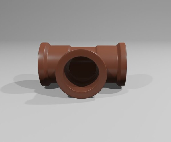 ArtStation - Pipe T PVC - Cano PVC | Game Assets