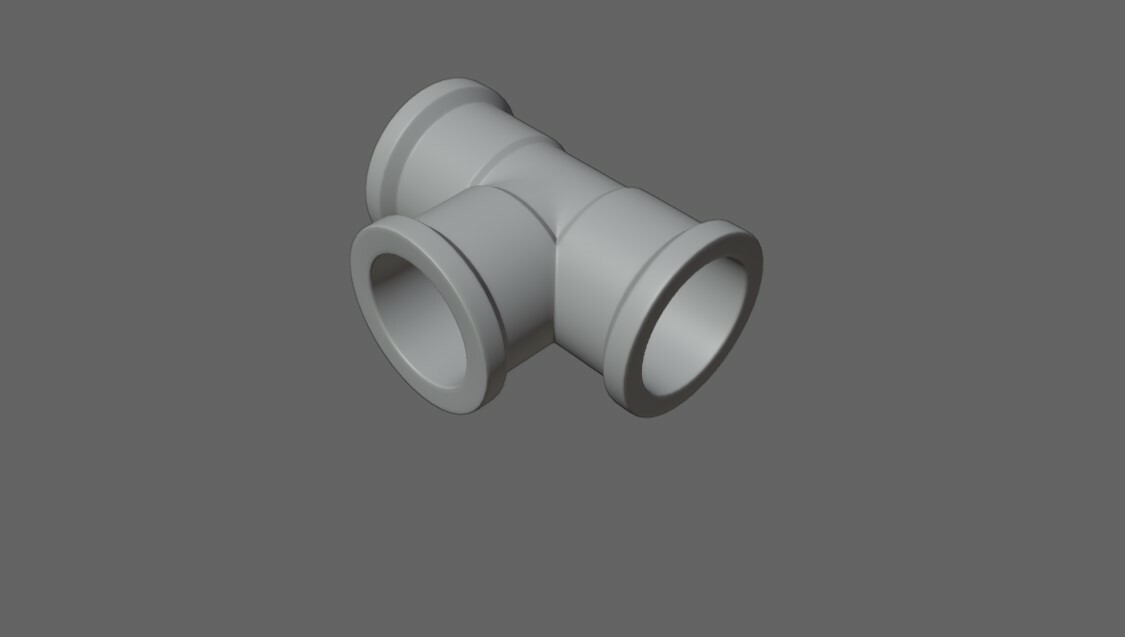 ArtStation - Pipe T PVC - Cano PVC | Game Assets