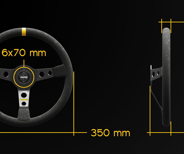 ArtStation - MOMO Mod. 07 Steering Wheel 3D Model | Resources