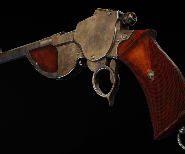 ArtStation - Bittner M1896 2 versions | Game Assets