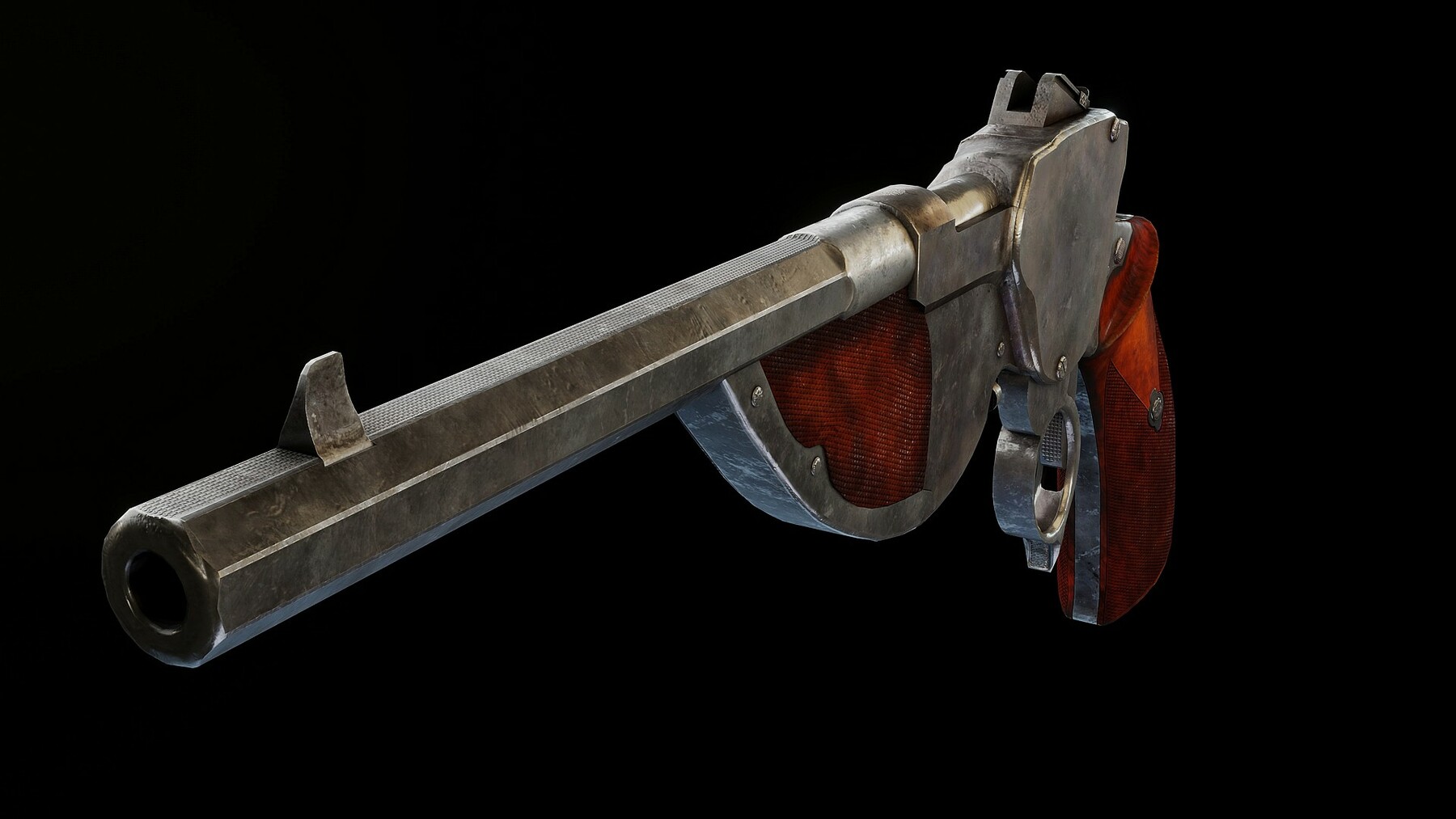 ArtStation - Bittner M1896 2 versions | Game Assets