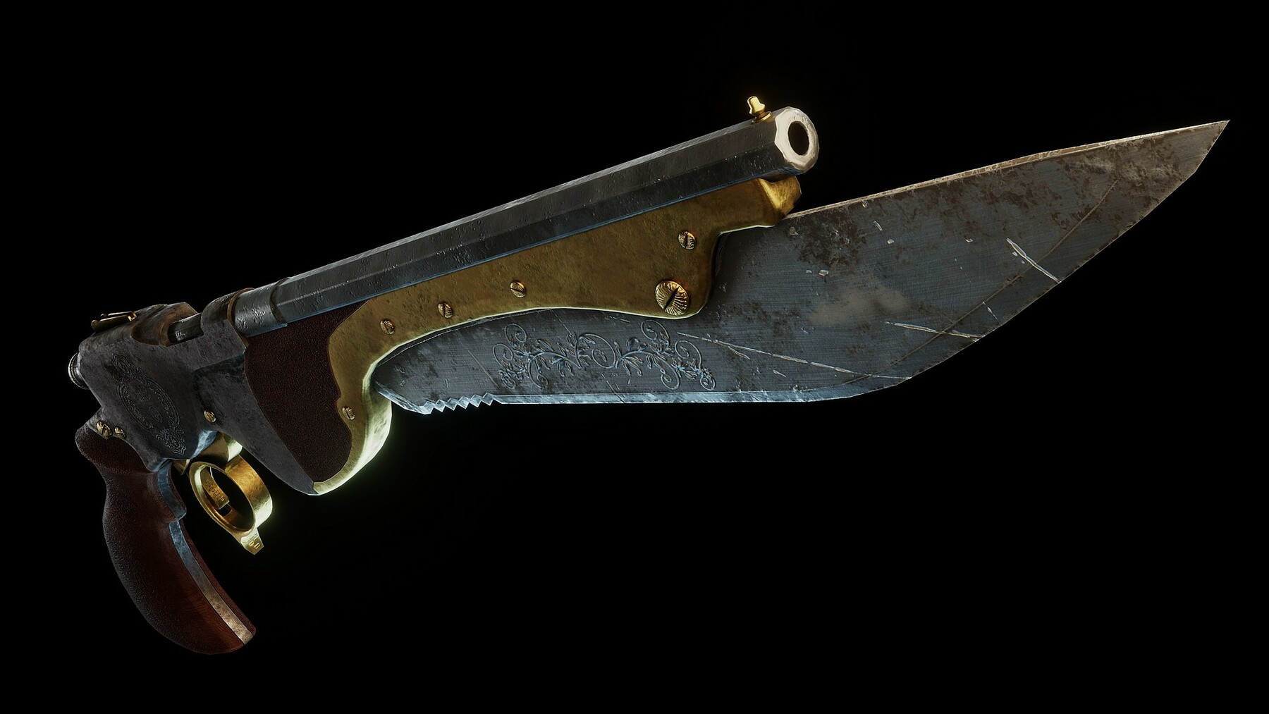 ArtStation - Bittner M1896 2 versions | Game Assets