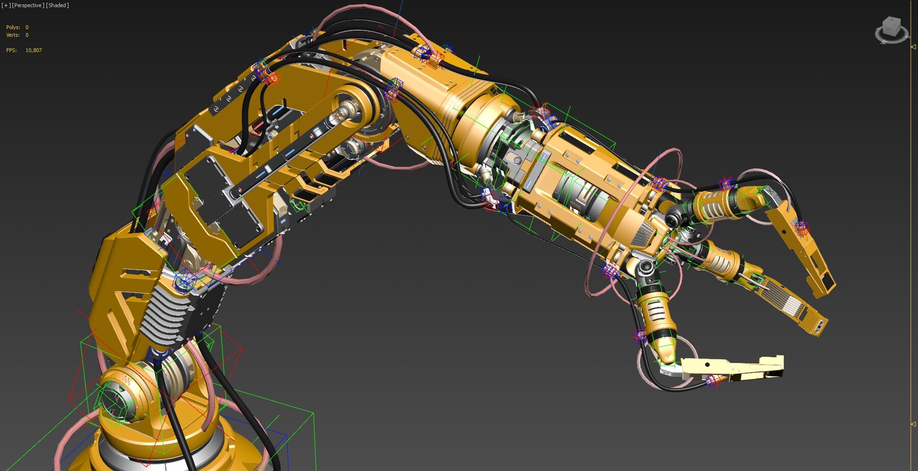 ArtStation - Robotic Arm 2 - Rigged - 3D Model | Resources