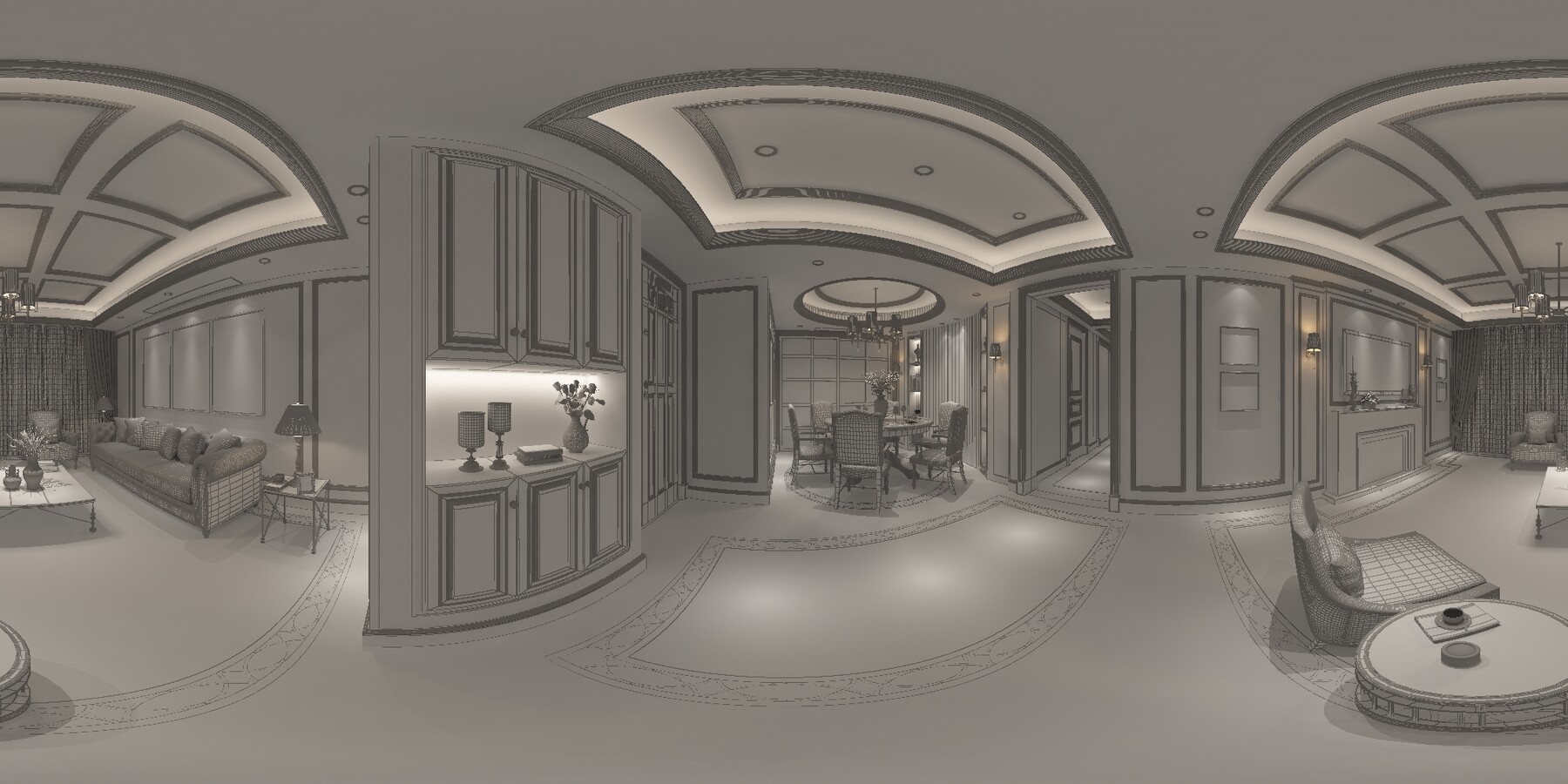 ArtStation - c American Style Living Room Restaurant Space 18 | Resources