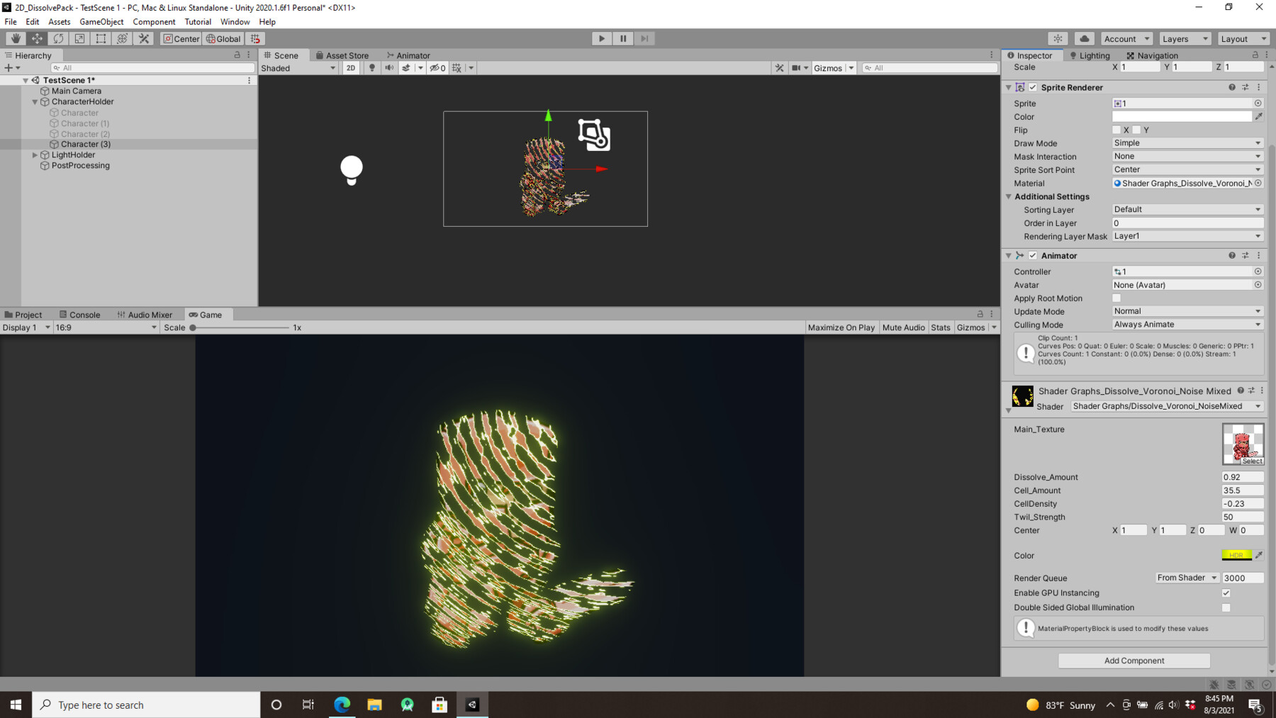 ArtStation - 2D Dissolve Effect Pack Free Edition For The Universal ...