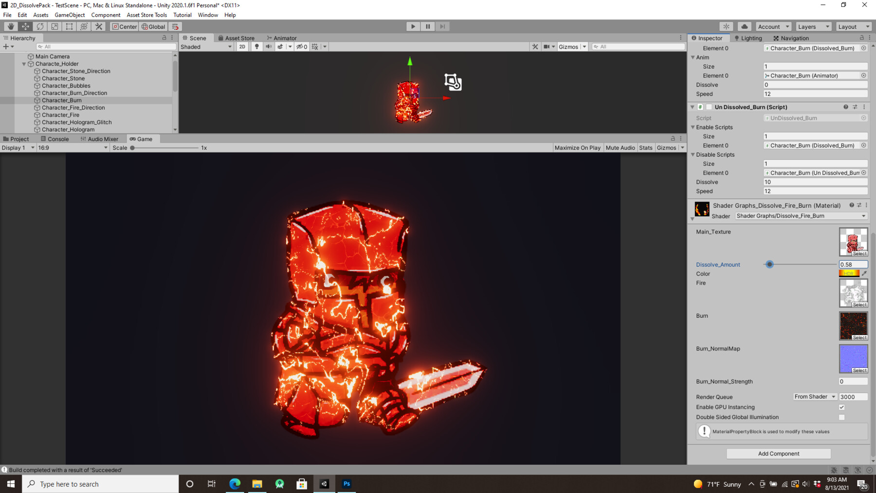 ArtStation - 2D Dissolve Effect Pack For The Universal Render Pipeline ...