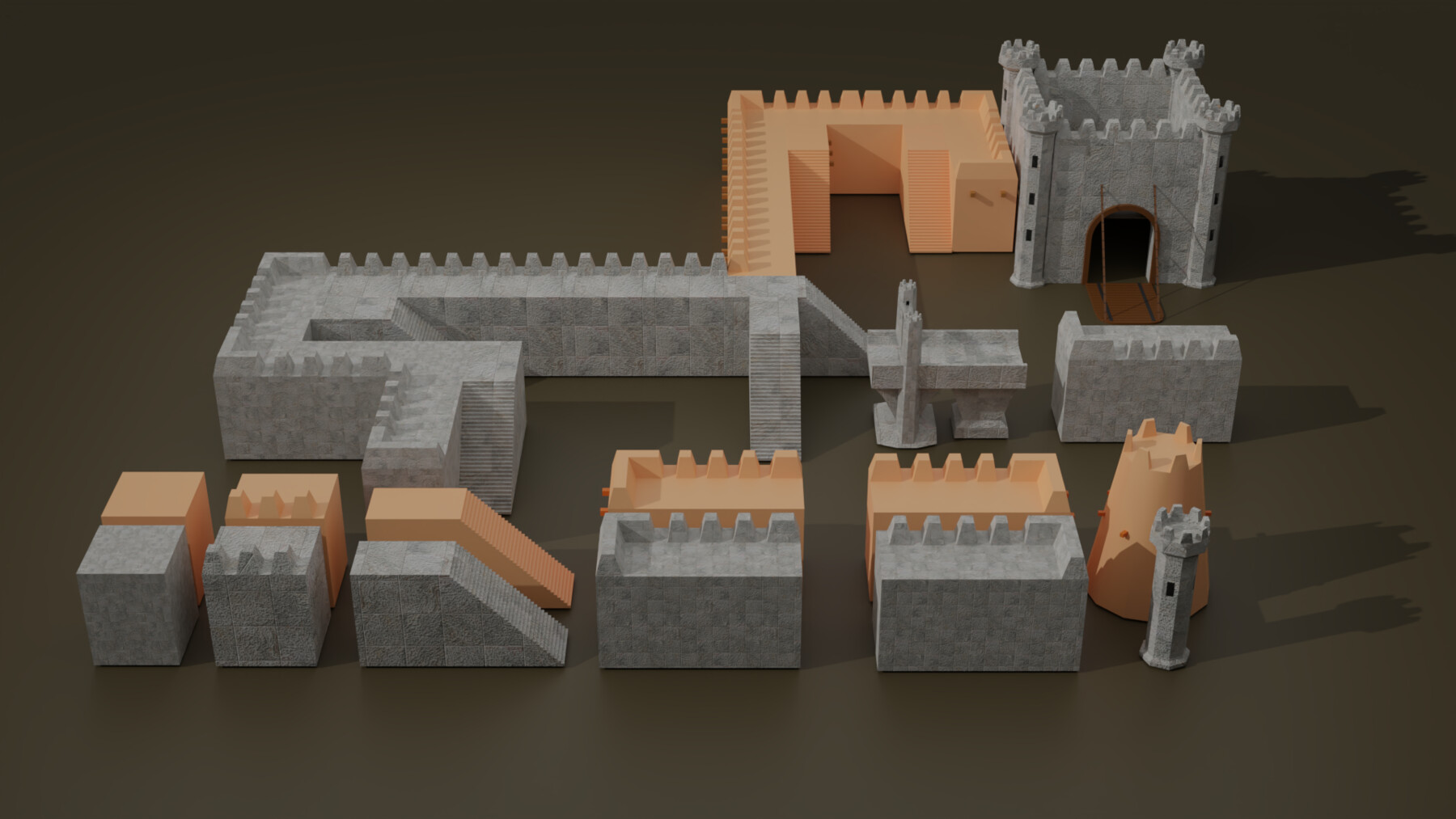 ArtStation - modular walls | Game Assets
