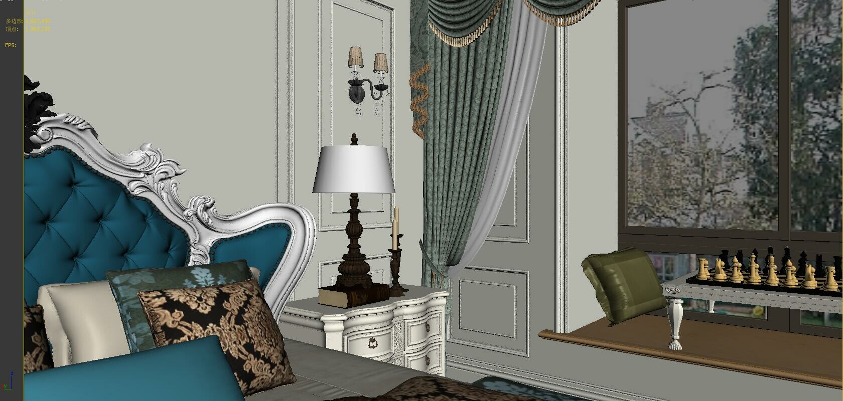 ArtStation - Panoramic European Style Family Bedroom Space 01 | Resources