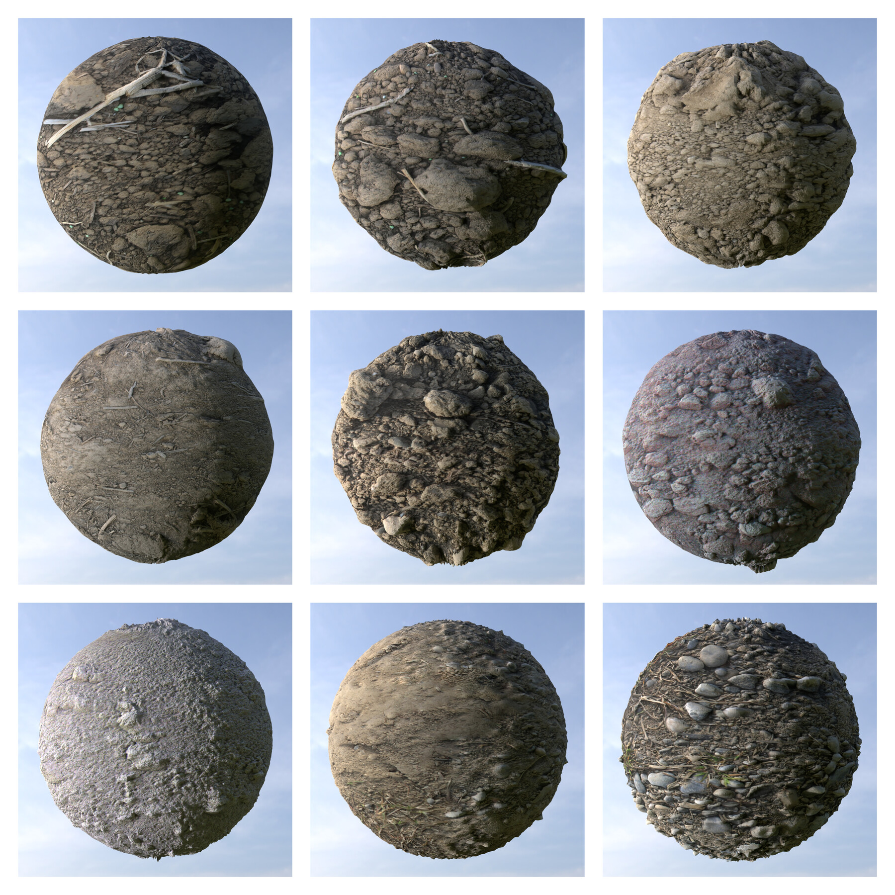 ArtStation - Dirt Materials Pack (12 PBR Materials!) | Game Assets