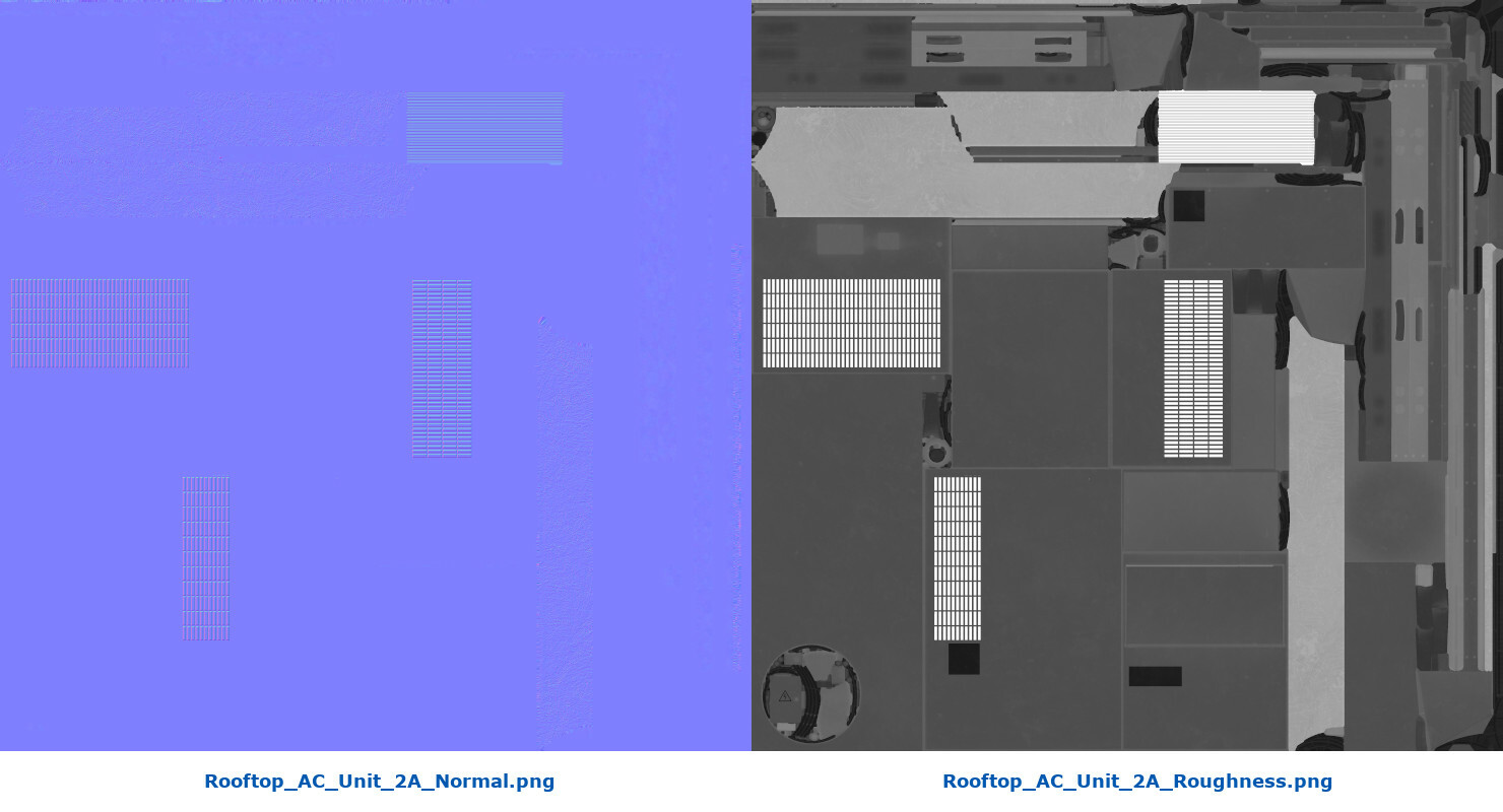 ArtStation - Rooftop AC Unit 2A | Game Assets