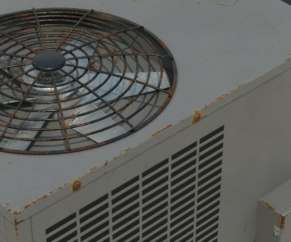 ArtStation - Rooftop AC Unit 2B | Game Assets