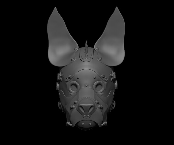 ArtStation - Dog robotic mask | Game Assets