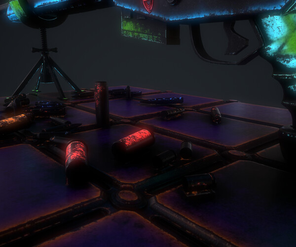 ArtStation - Sniper Rifle - NeonGux | Game Assets