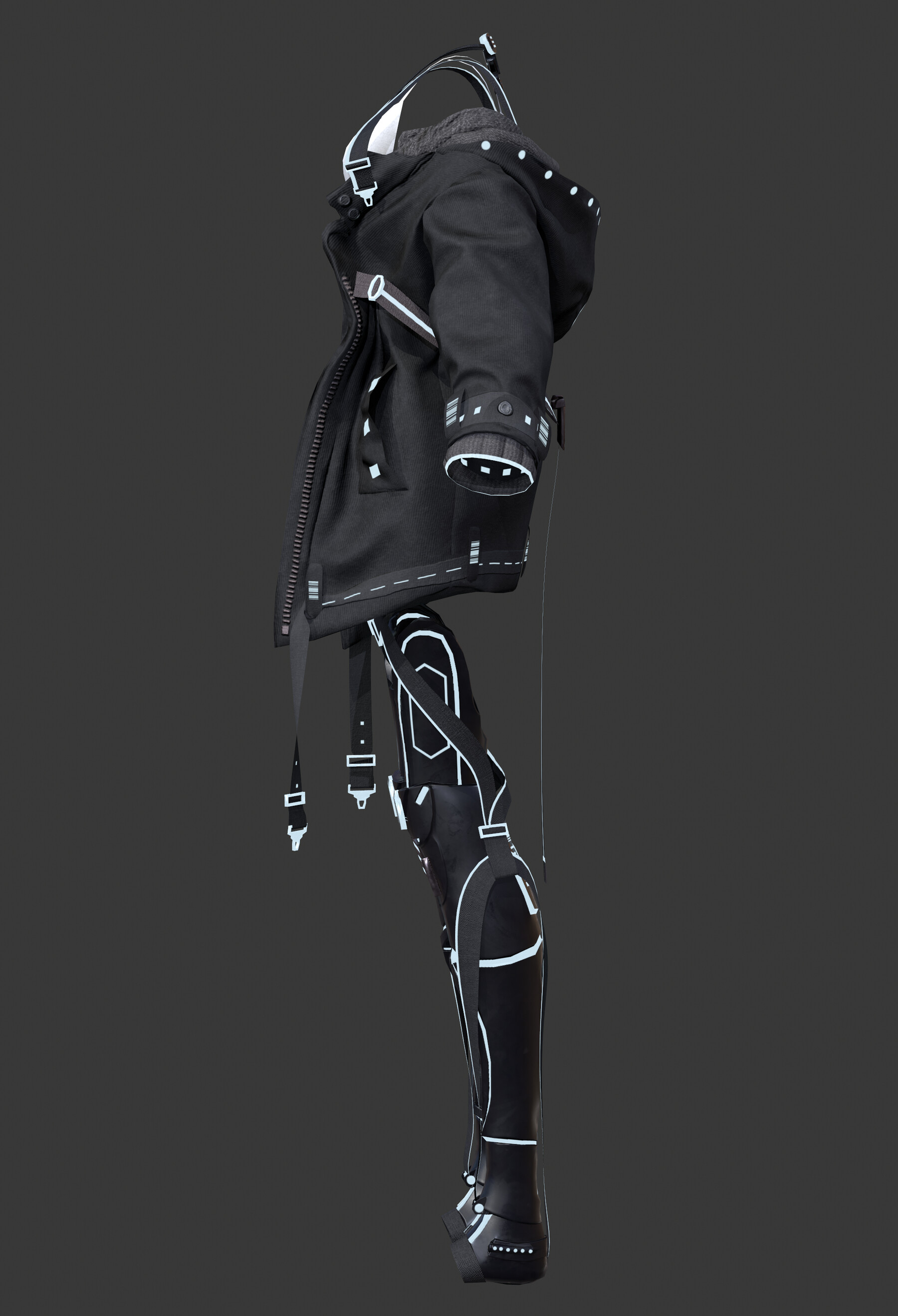 ArtStation - Outfit with stripes | Game Assets