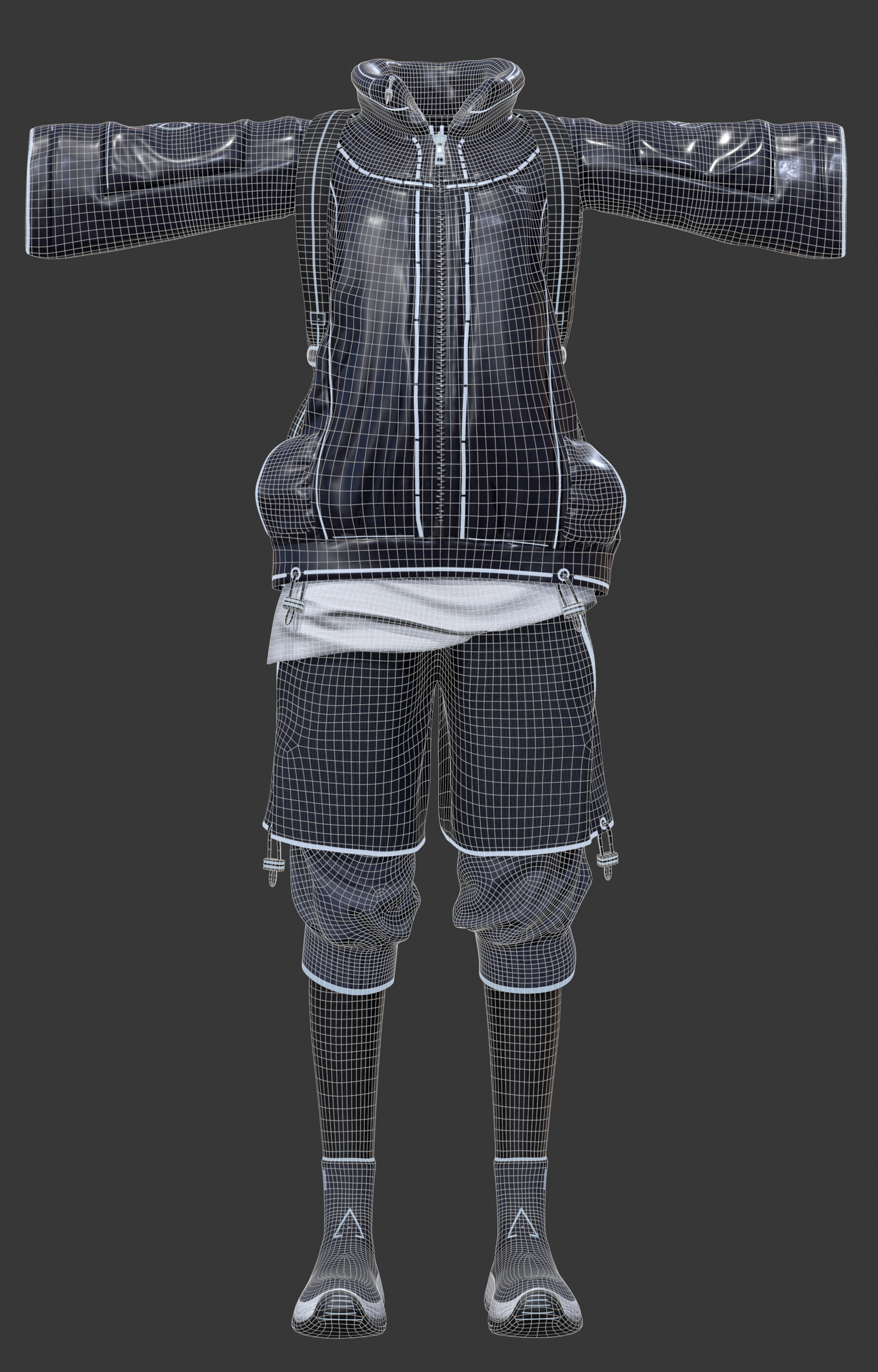 ArtStation - Outfit with backpack | Game Assets