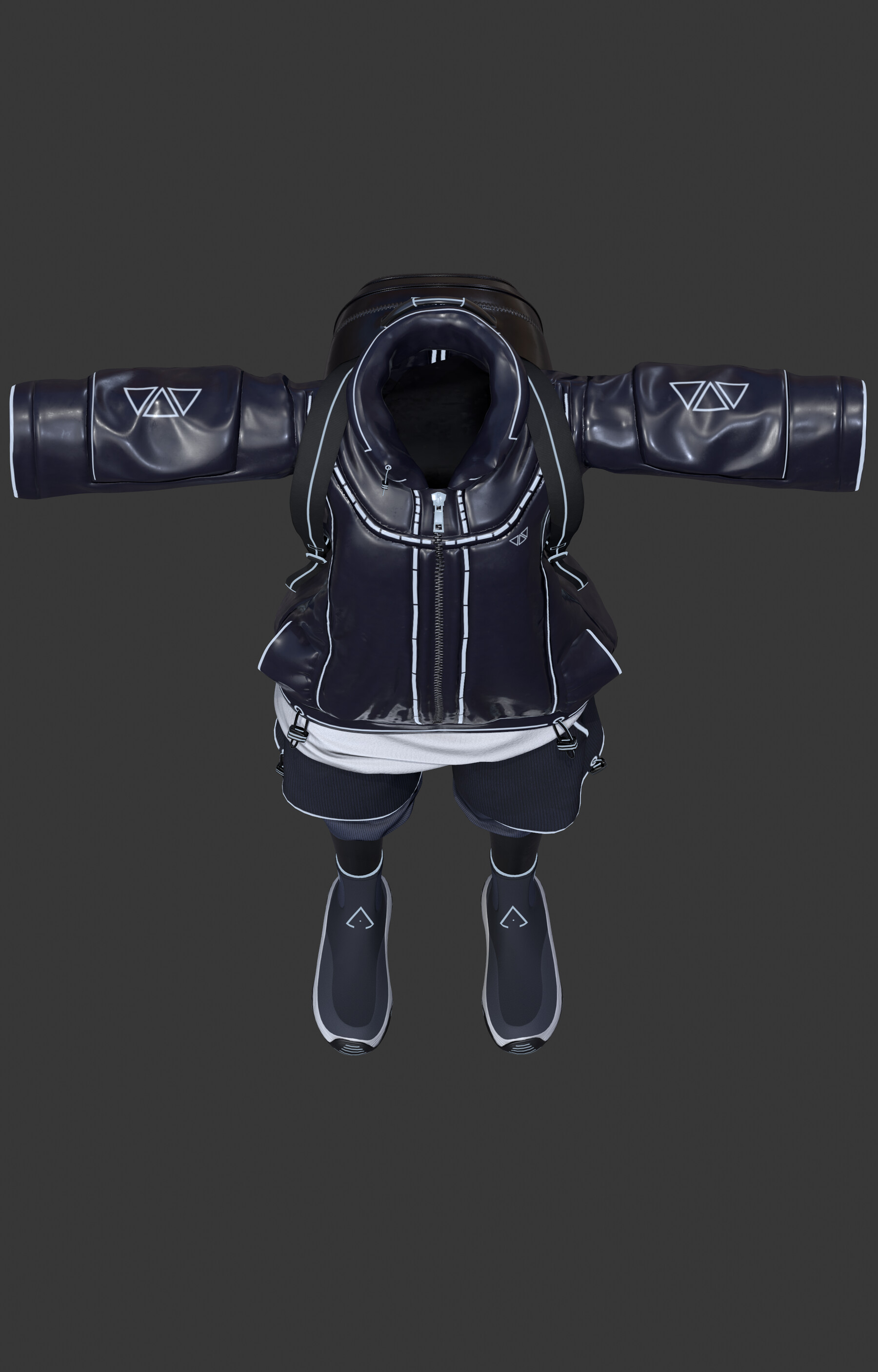 ArtStation - Outfit with backpack | Game Assets