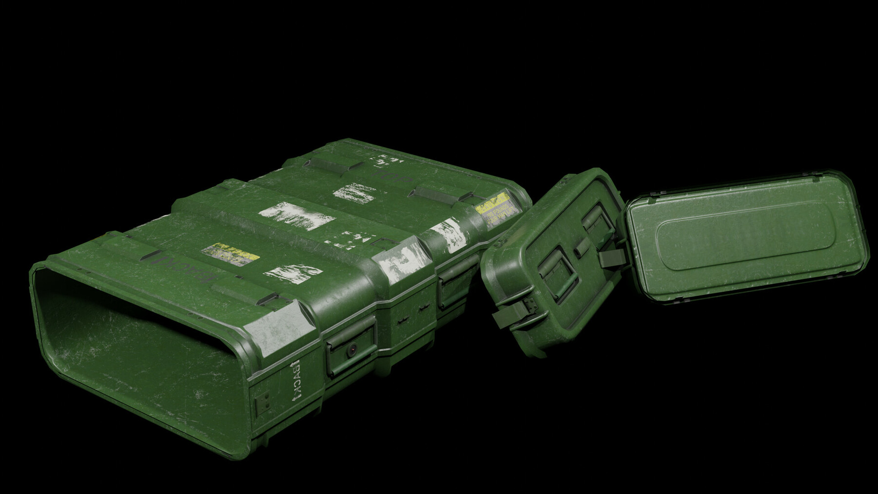 Artem - Military transport case Low-poly 3D model + Substance files