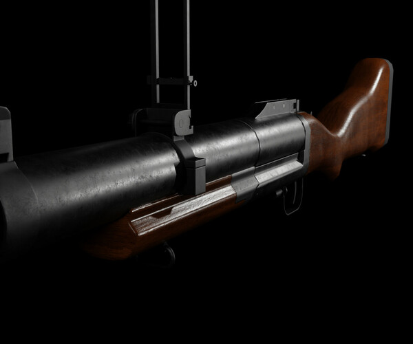 ArtStation - M79 Grenade launcher Low-poly 3D model | Game Assets