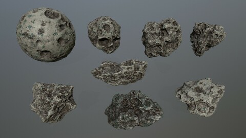 ArtStation - Asteroid Set | Game Assets