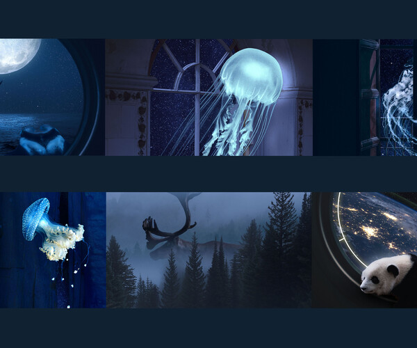 ArtStation - Midnight Adventures - Desktop Wallpaper Pack | Artworks