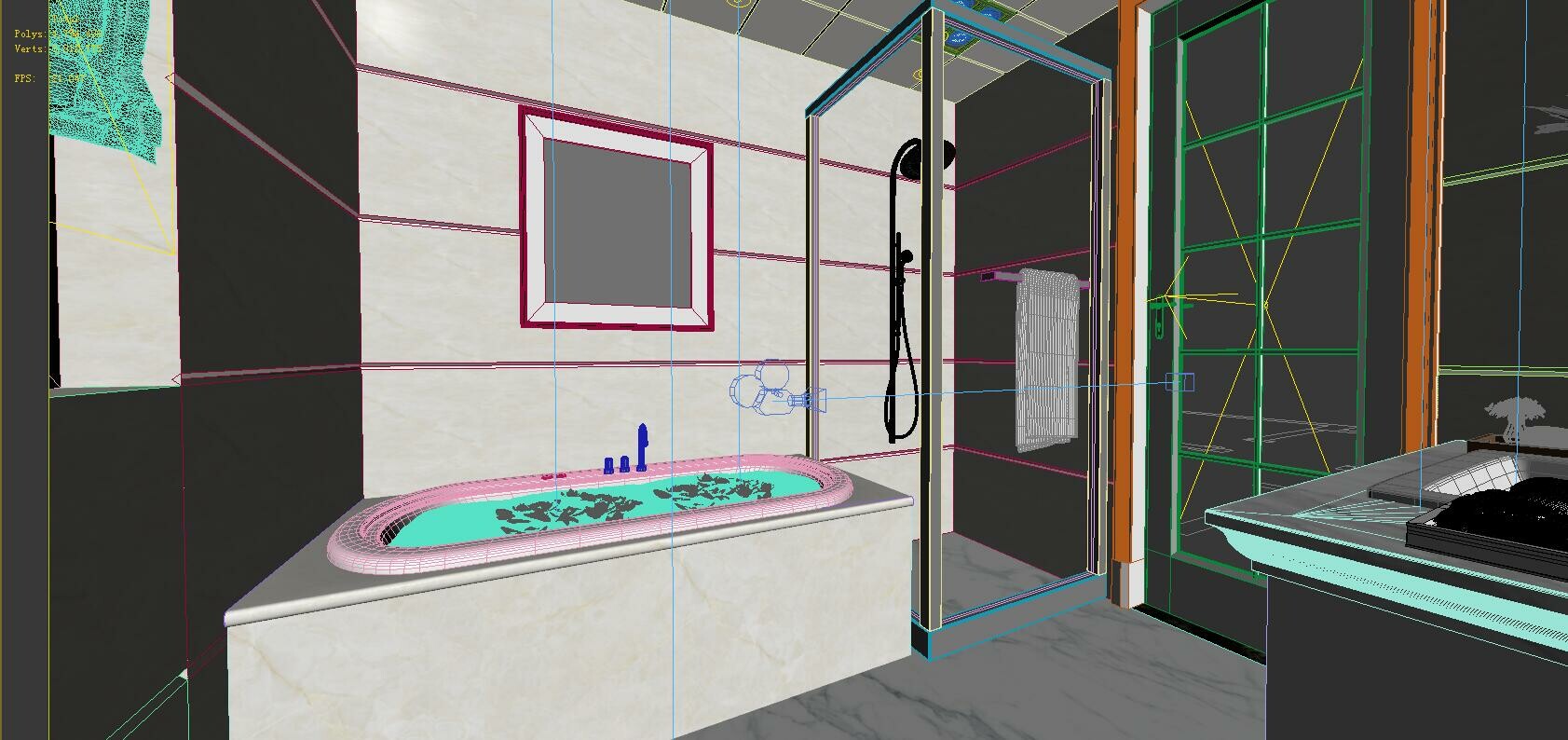 ArtStation - mic neo-classical style bathroom toilet space 01 | Resources