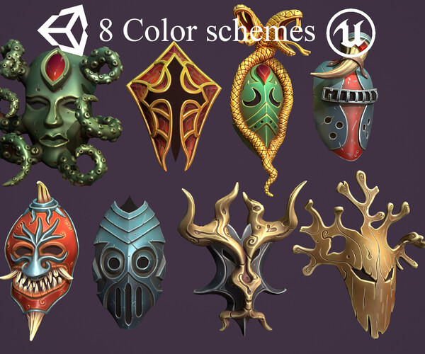 ArtStation - Fantasy masks collection | Game Assets