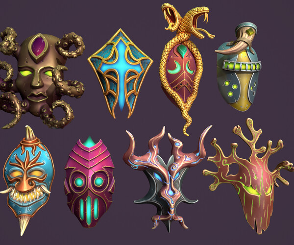 ArtStation - Fantasy masks collection | Game Assets