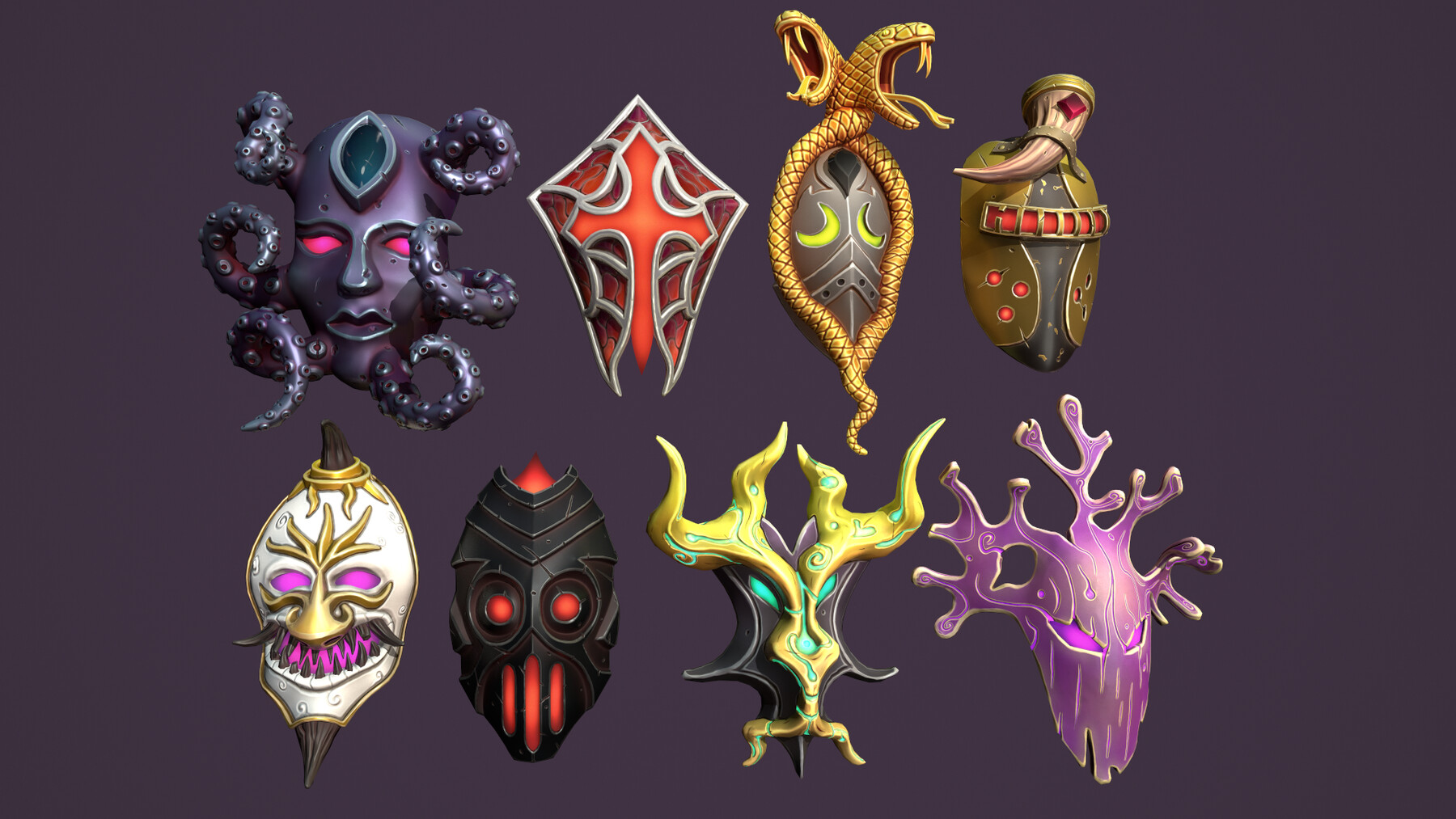 ArtStation - Fantasy masks collection | Game Assets