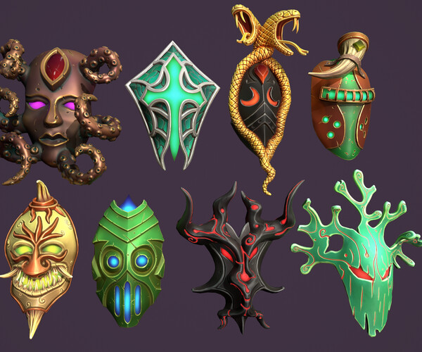ArtStation - Fantasy masks collection | Game Assets