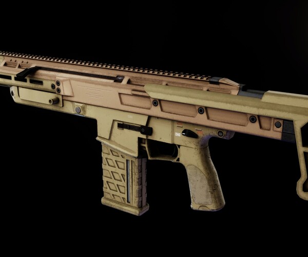 ArtStation - Textron NGSW-R assault rifle | Game Assets