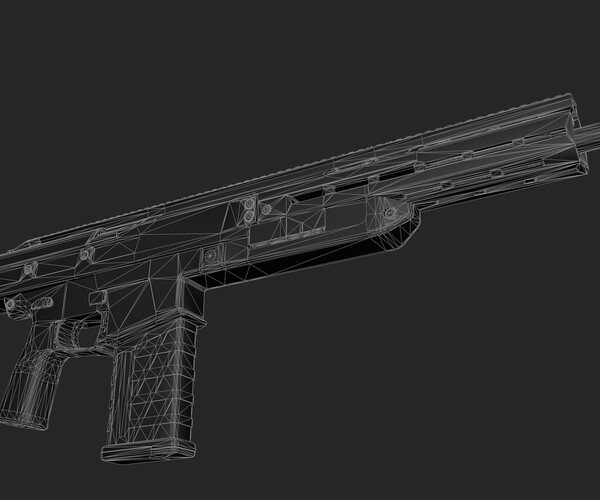 ArtStation - Textron NGSW-R assault rifle | Game Assets