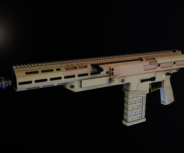 ArtStation - Textron NGSW-R assault rifle | Game Assets