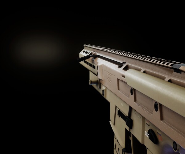 ArtStation - Textron NGSW-R assault rifle | Game Assets