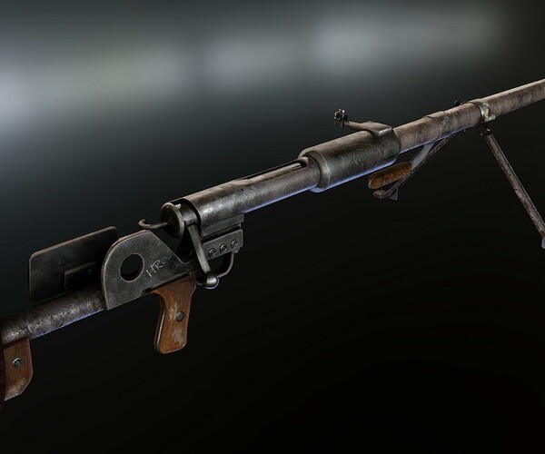 ArtStation - PTRD-41 Degtyaryov Anti-Tank Rifle | Game Assets